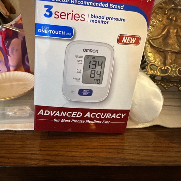OMRON | Other | Omron 3 Series Blood Pressure Monitor Red And Blue ...